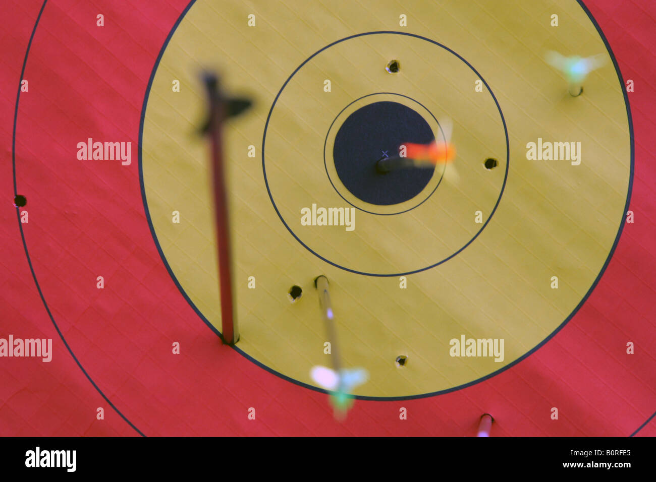 An archery target Stock Photo - Alamy