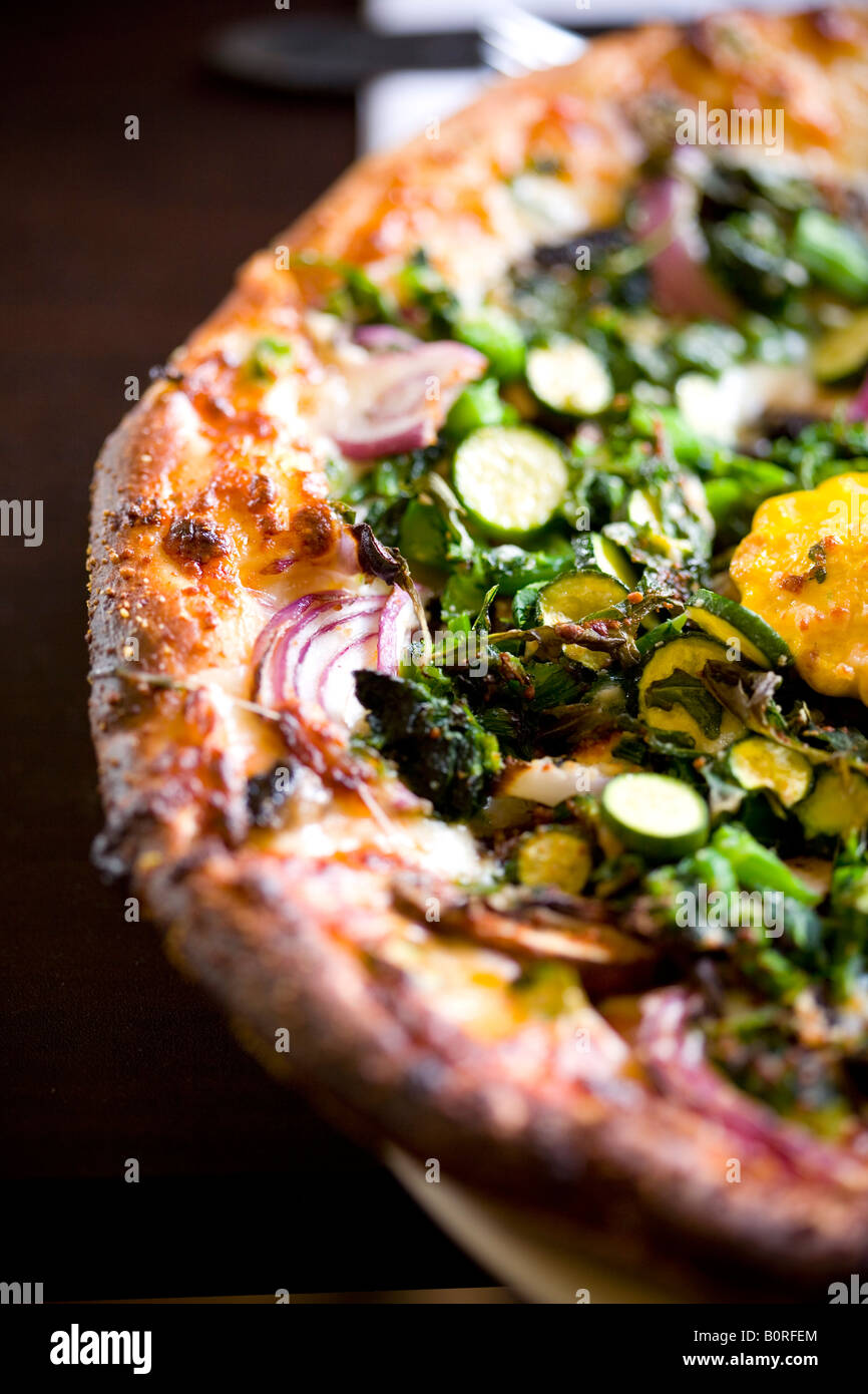 whole veggie pizza Stock Photo - Alamy