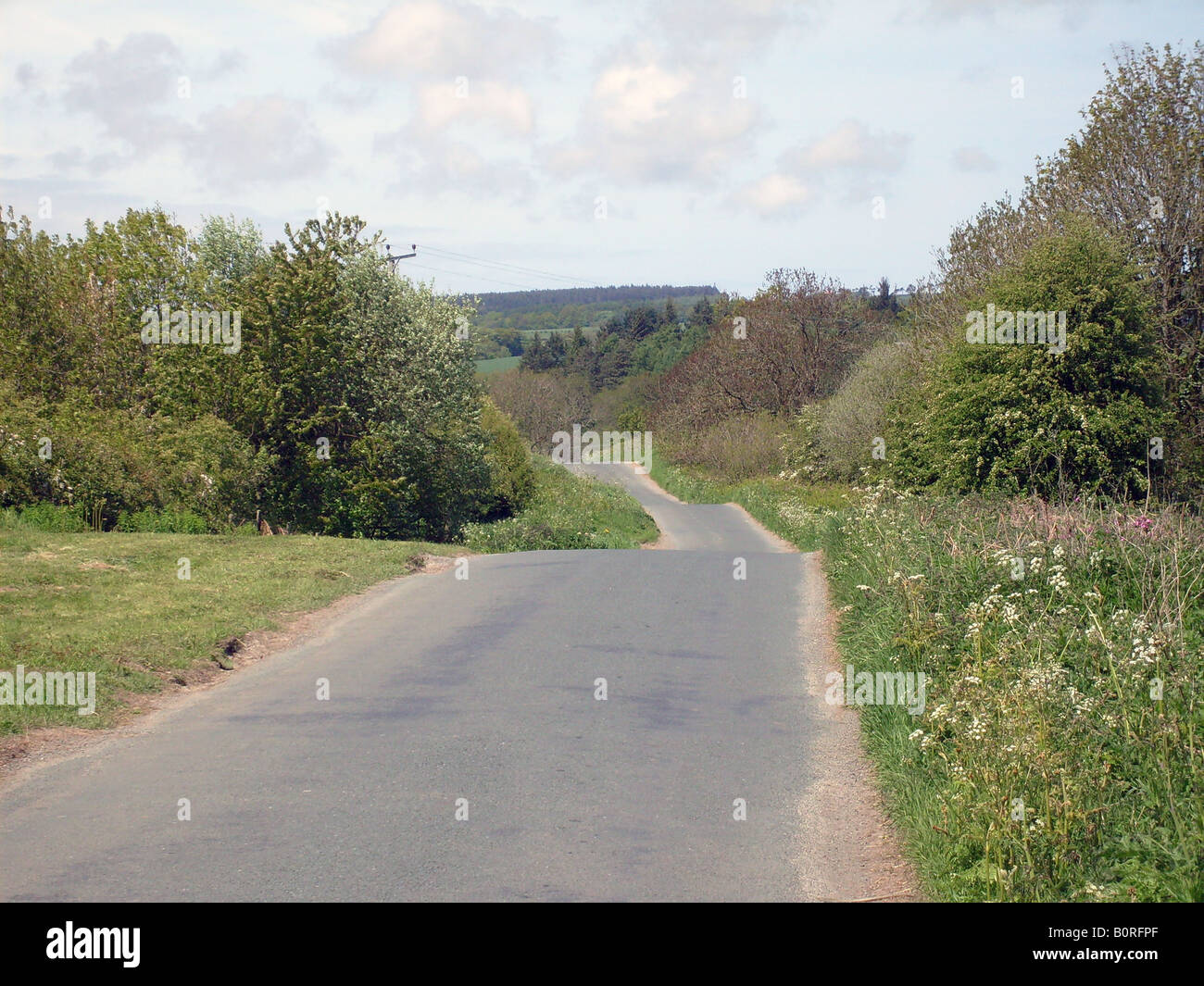 Deserted Country road, Yorkshire Dales, England Stock Photo - Alamy