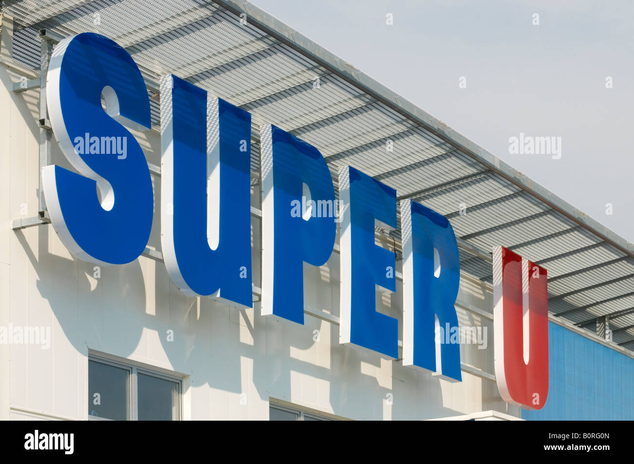 "Super U" store sign, France Stock Photo - Alamy