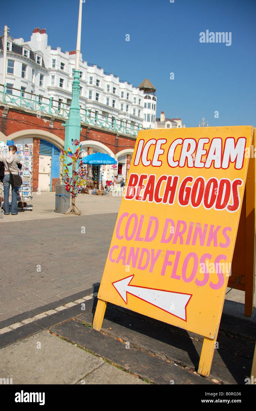 Brighton ice cream beach hi-res stock photography and images - Alamy