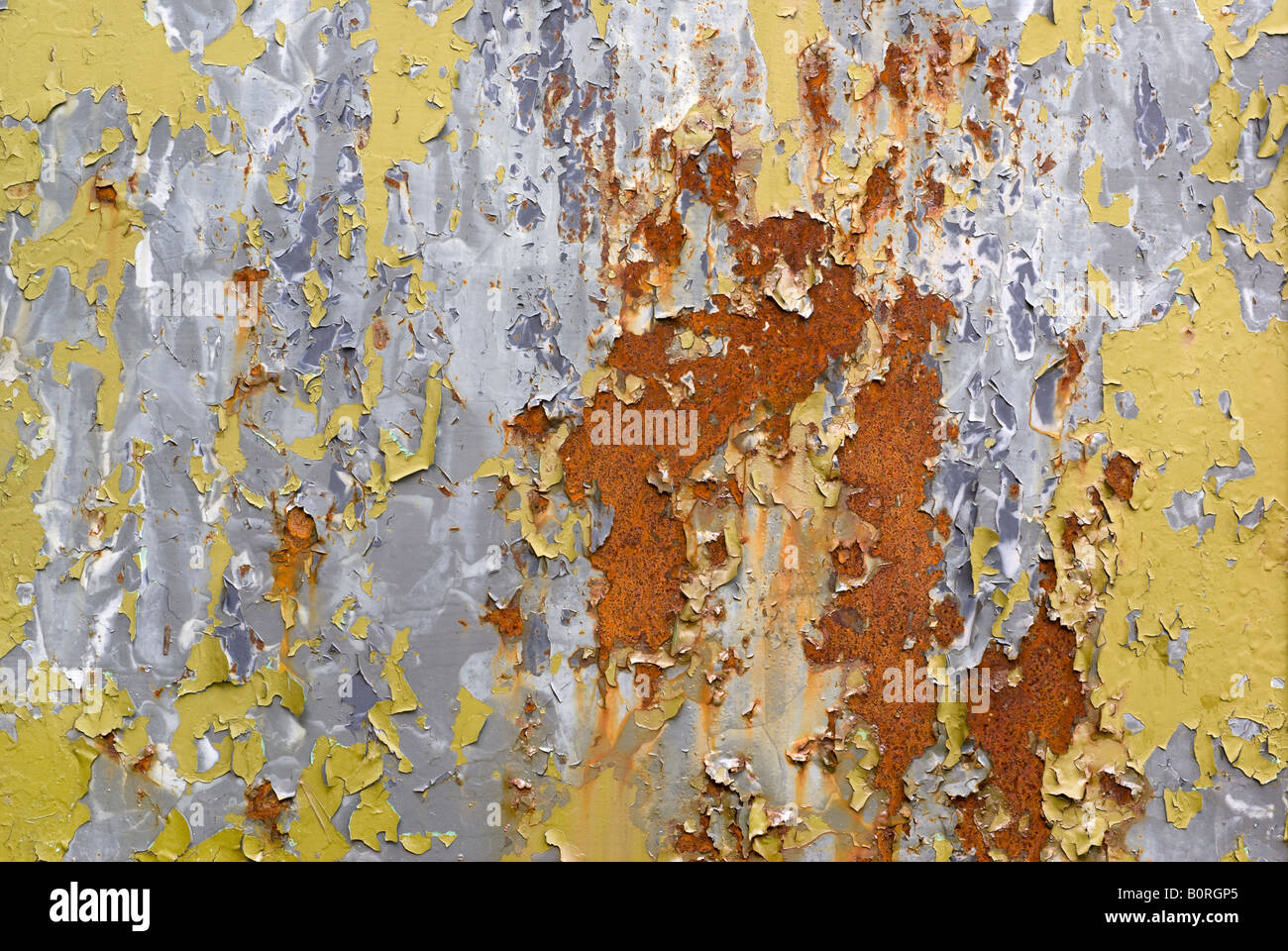 Coats of peeled paint on rusty metal Stock Photo - Alamy