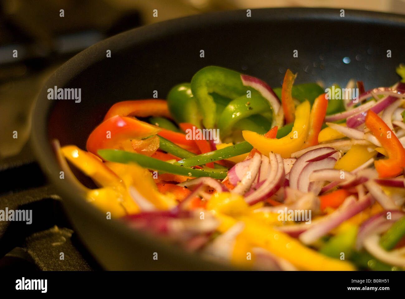 A colourful mixed vegetable stir fry Stock Photo - Alamy
