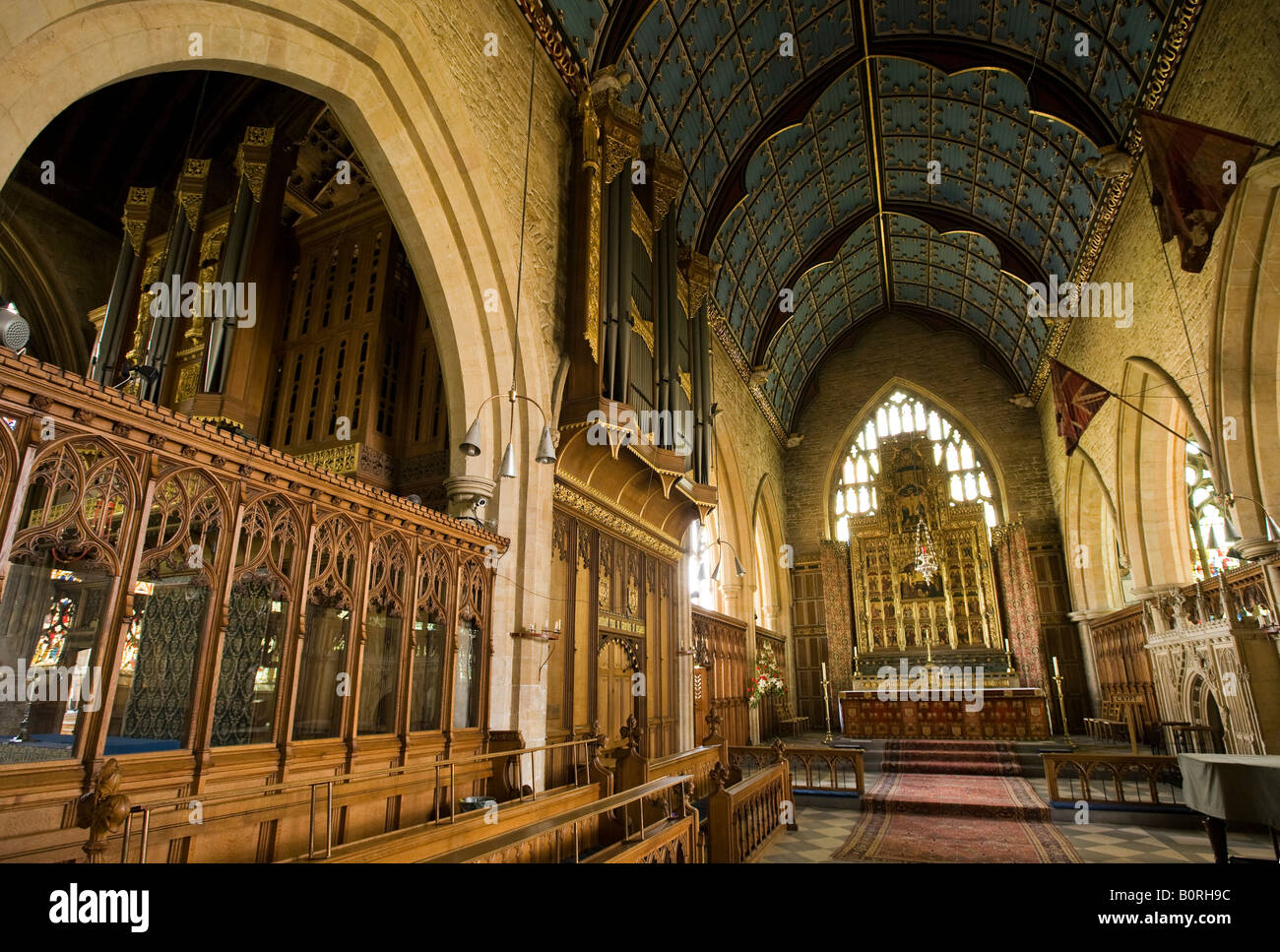 St Wulframs Church Grantham Lincolnshire Stock Photos & St Wulframs ...