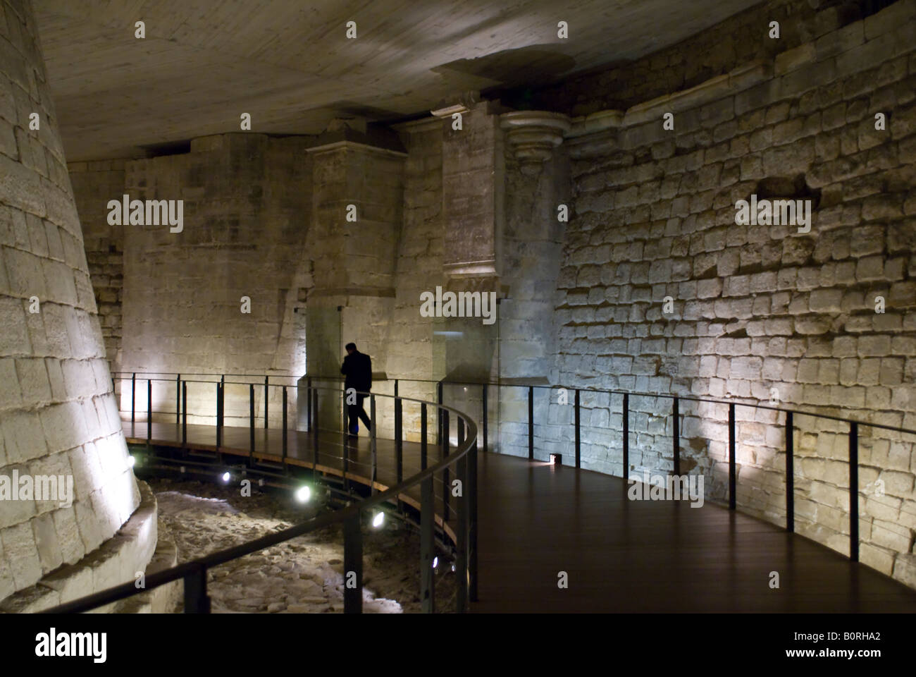 Musee du louvre medieval moats hi-res stock photography and images - Alamy