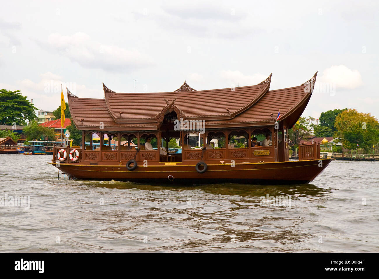 Asian style ferry boat Stock Photo - Alamy