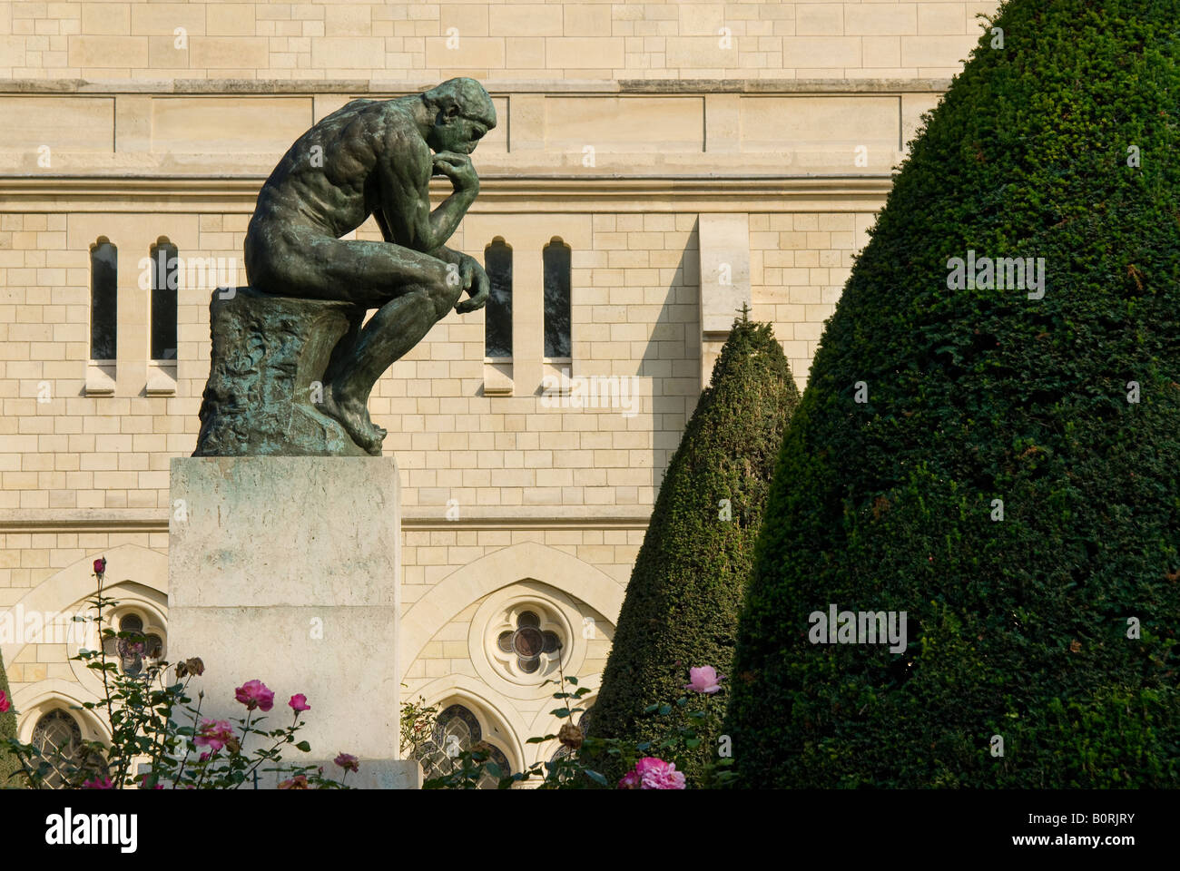 The Thinker on the grounds of the Rodin Museum in Paris France Stock ...