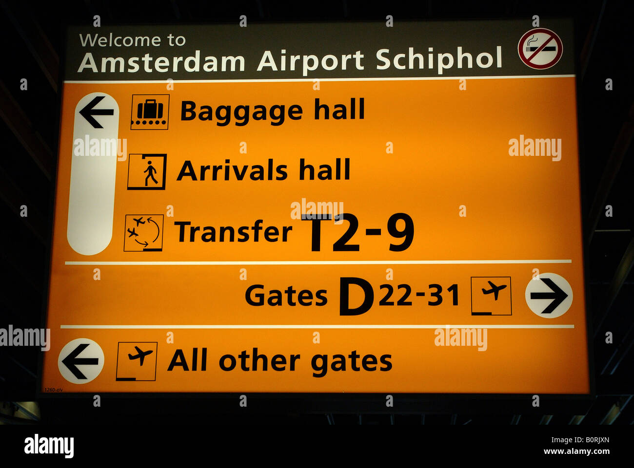 Schiphol airport amsterdam sign hi-res stock photography and images - Alamy