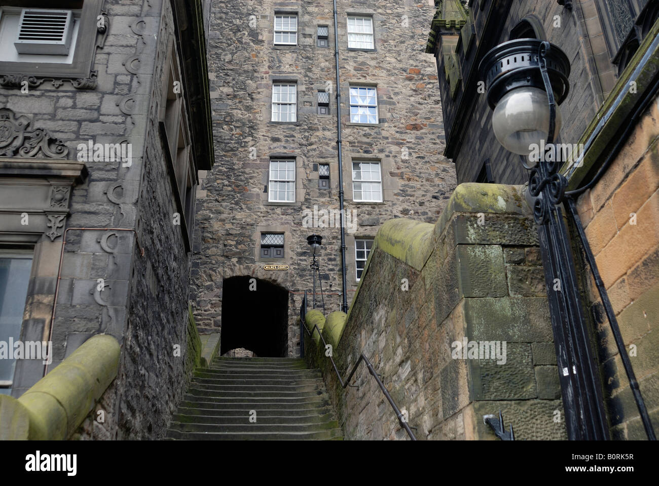 Edinburgh Old Town steps Stock Photo - Alamy