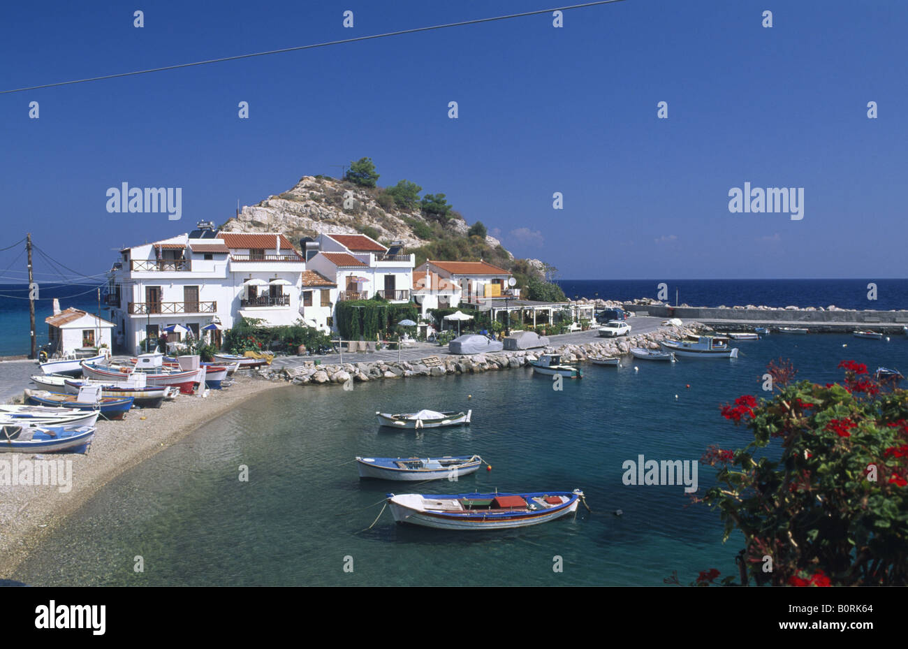 Port Kokkari, Samos Island, Greece Stock Photo - Alamy