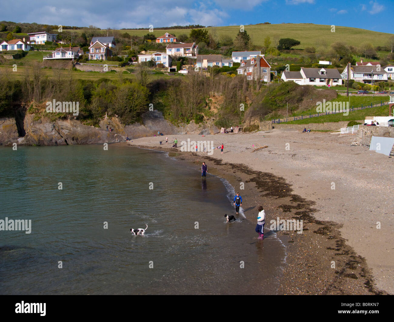The beach at Combe Martin North Devon UK Stock Photo - Alamy
