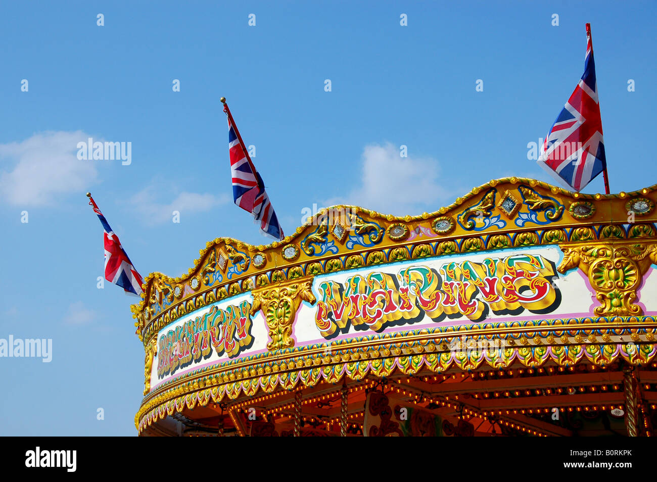 Carousel ride on the pier at Brighton, UK Stock Photo - Alamy