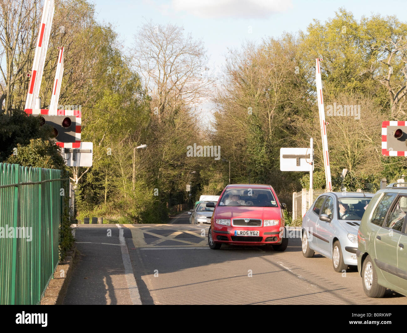 Car moving forward at a junction hi-res stock photography and images ...