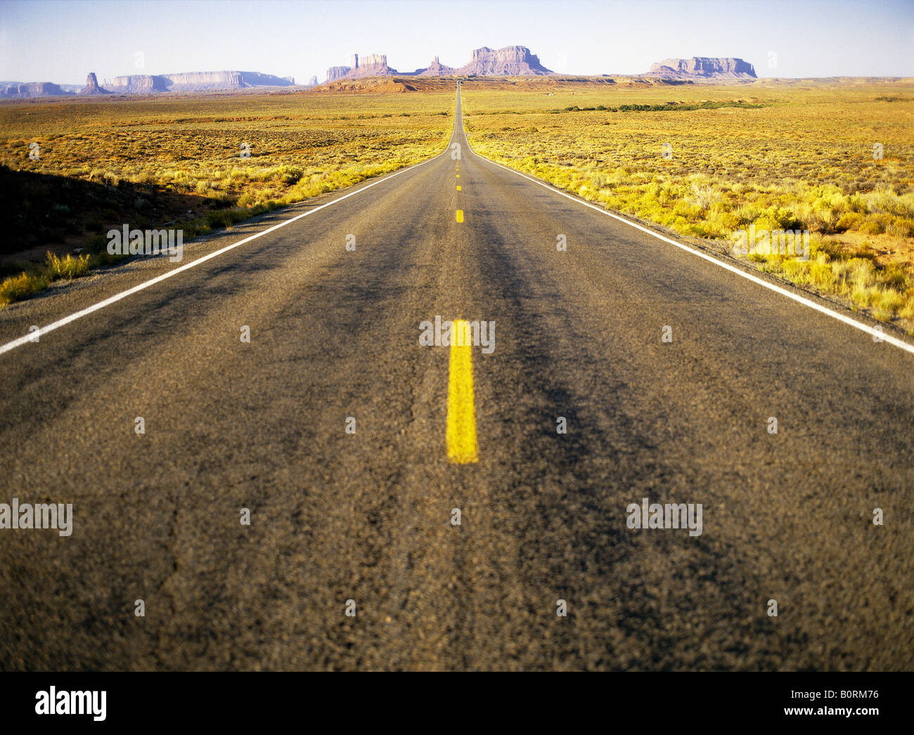 Straight road in monument hi-res stock photography and images - Alamy
