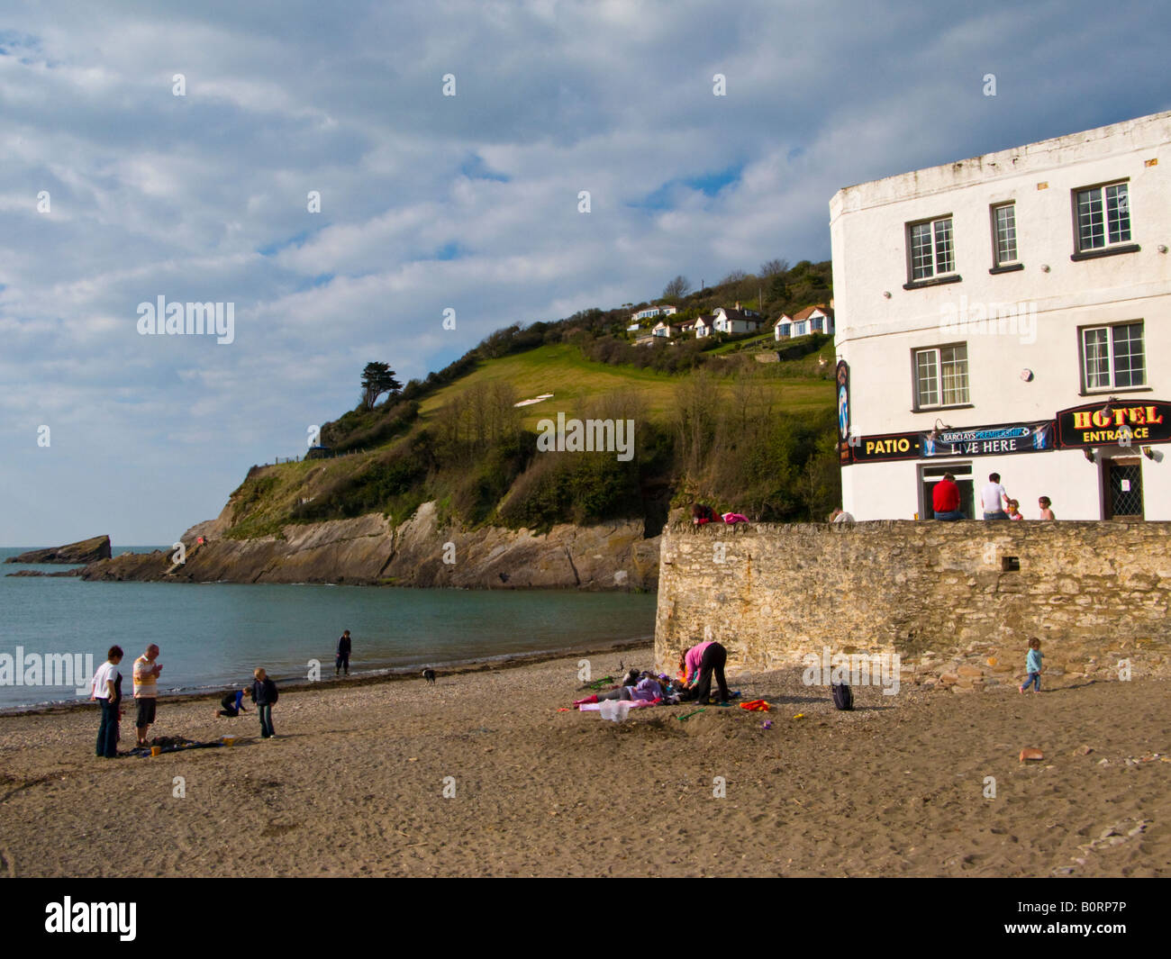 The beach at Combe Martin North Devon UK Stock Photo - Alamy