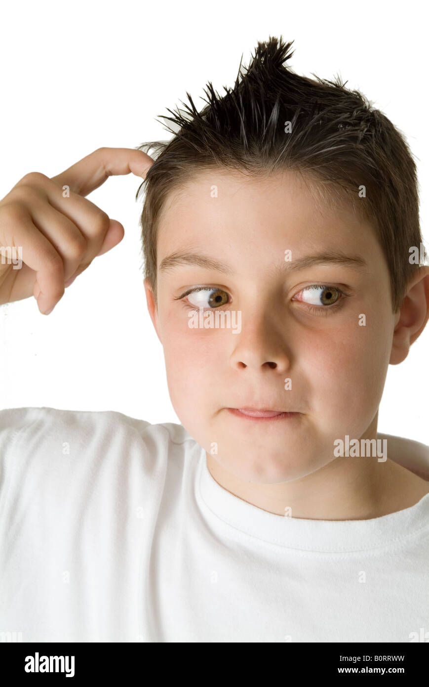 head scratching thinking idea thought about confused confusion brain ...