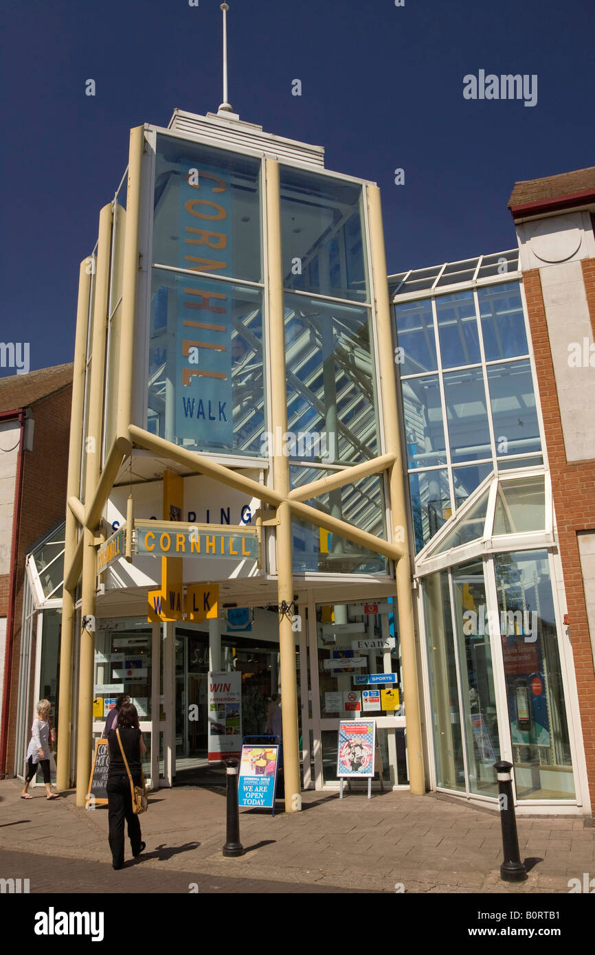 Cornhill Walk shopping centre / mall in Bury St Edmunds, Suffolk, UK ...