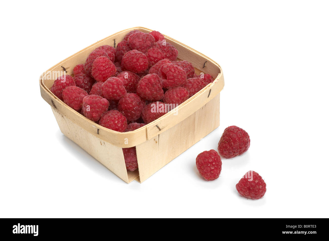 Punnet of raspberries hi-res stock photography and images - Alamy
