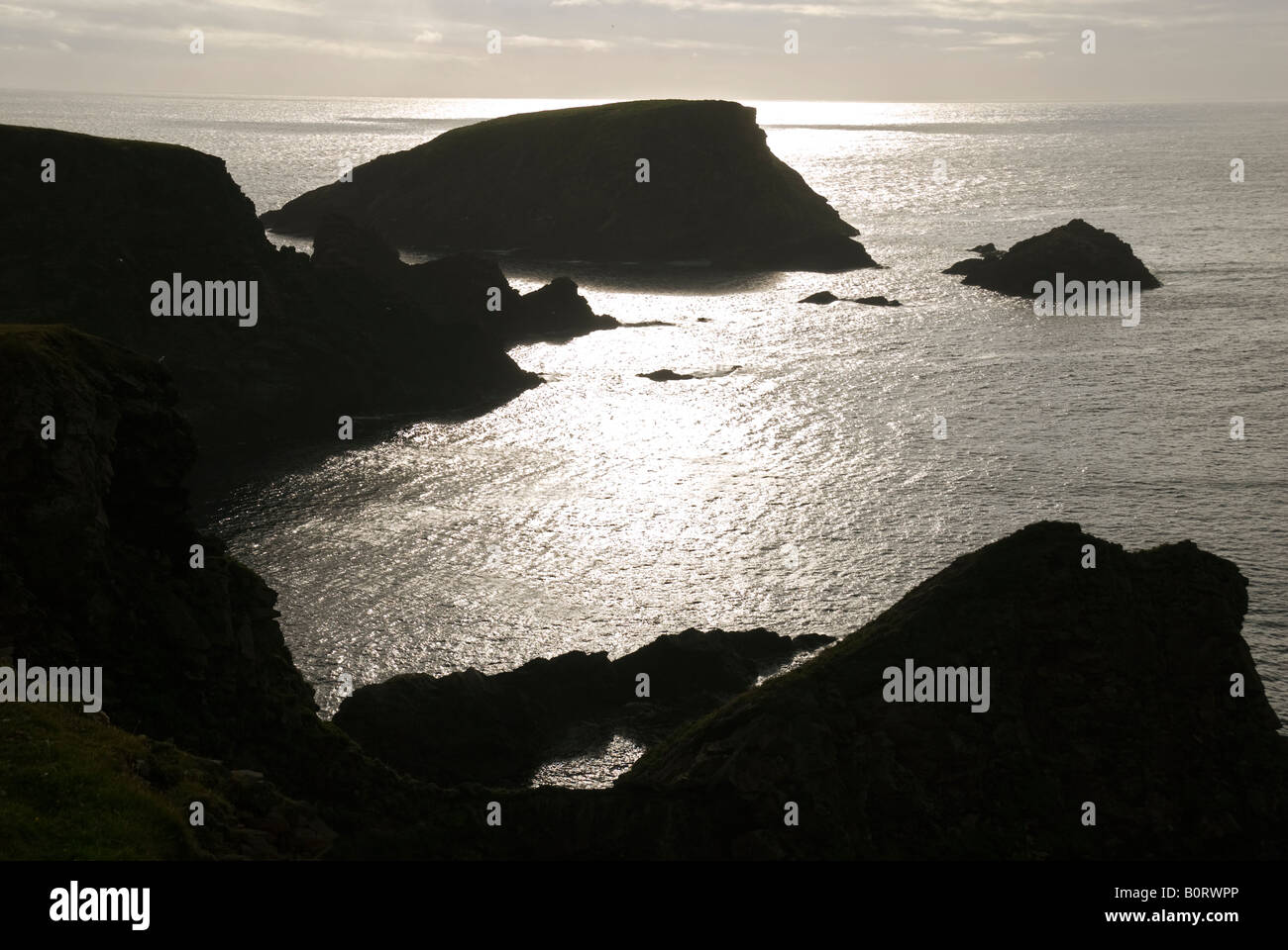 Cliffs on St Ninian's Isle, Shetland Islands, Scotland, UK Stock Photo ...