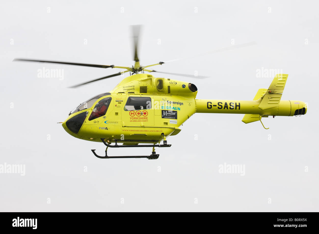 McDonnell Douglas MD900 Explorer G-SASH helicopter landing @ Breighton ...