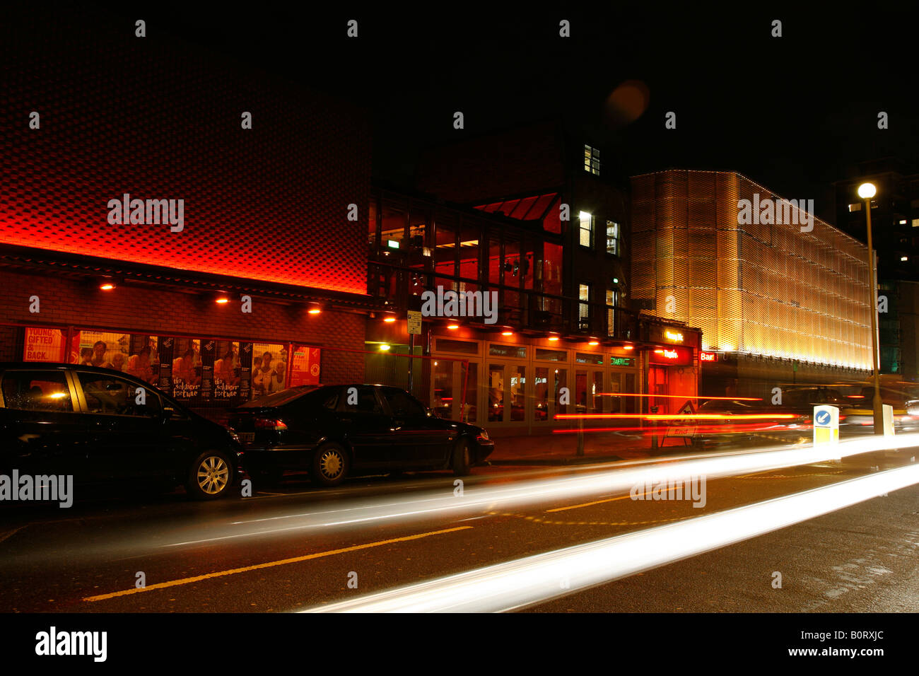 Young Vic theatre on The Cut, Waterloo, London Stock Photo - Alamy