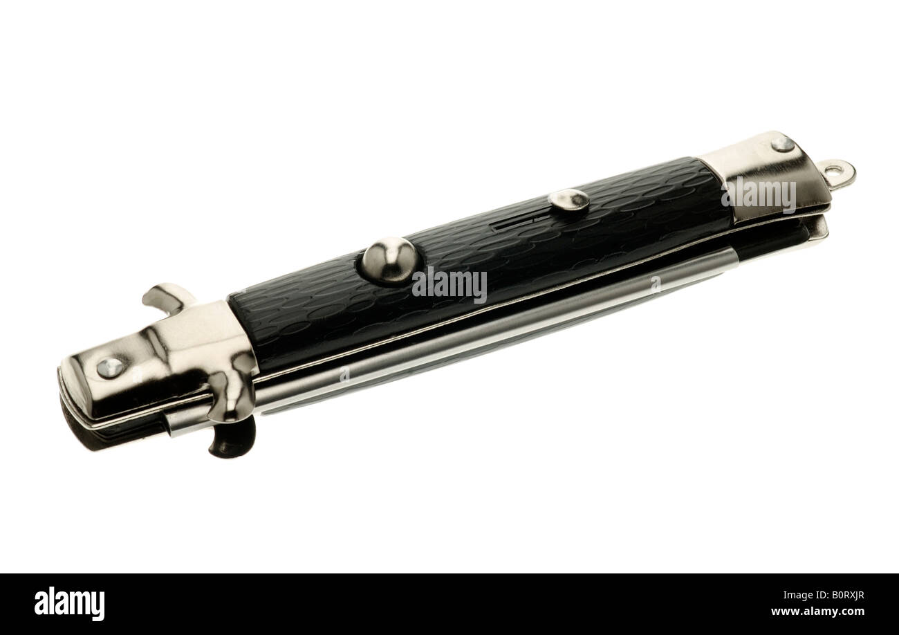 Flick Lock Knife Stock Photo - Alamy