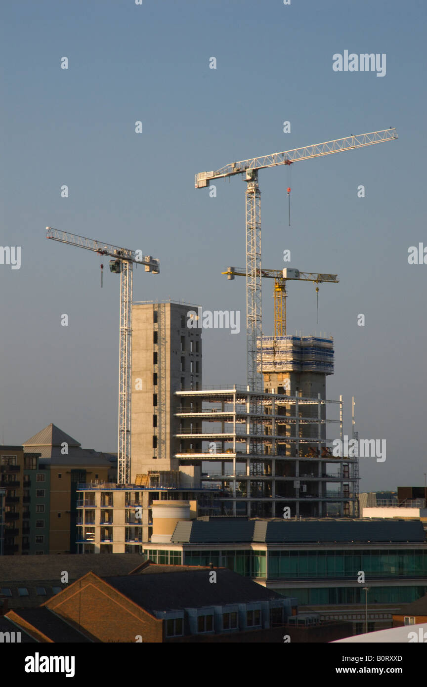 Construction of Abbey Mill House, Reading, Berkshire 1/2 Stock Photo ...