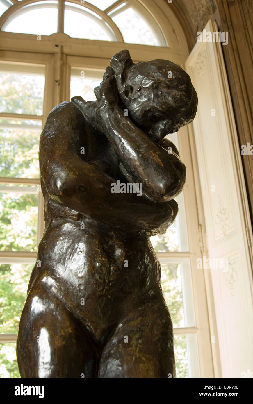 Auguste Rodin s sculpture Eve inside the Rodin Museum in Paris France ...