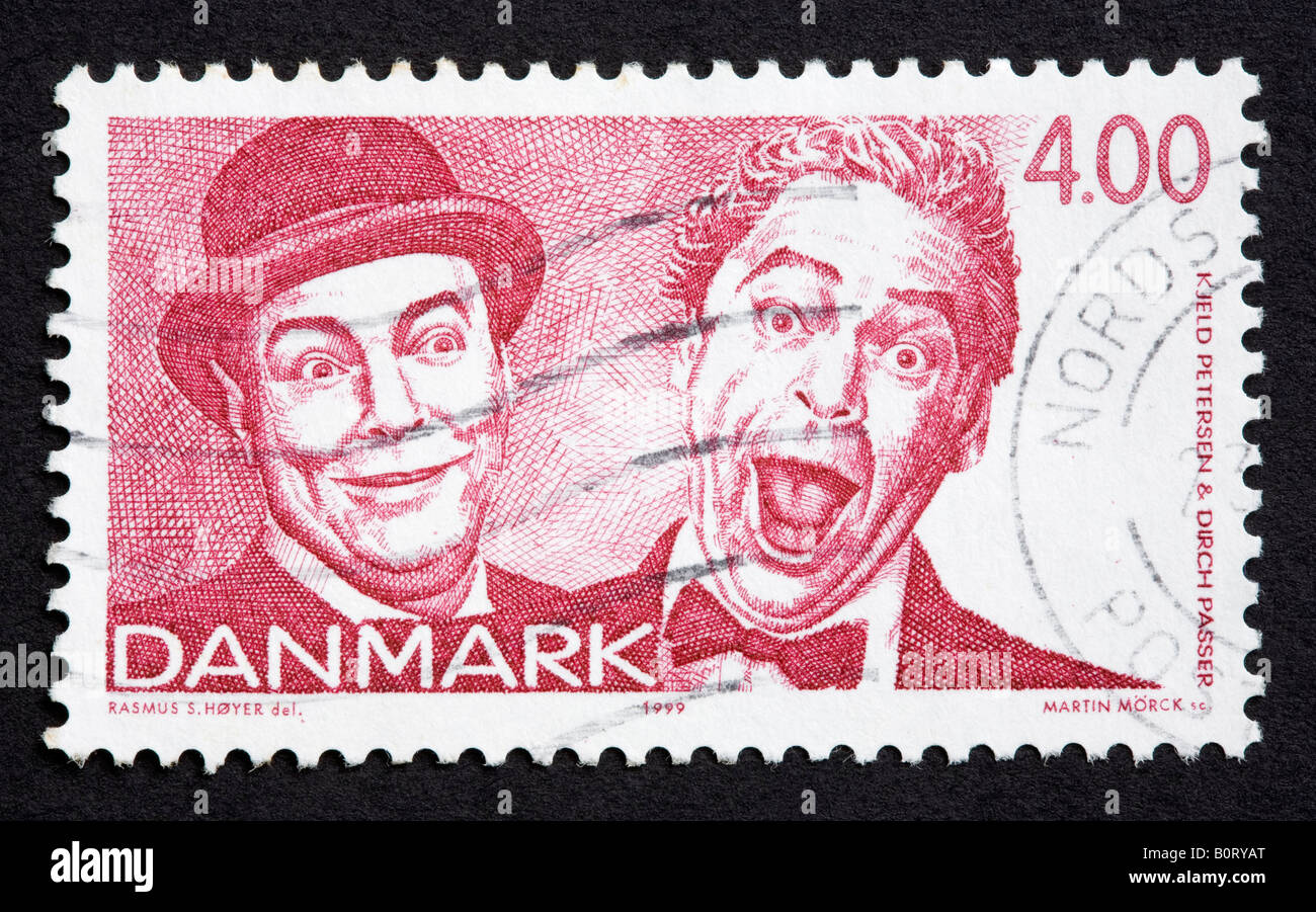 Danish postage stamp Stock Photo - Alamy