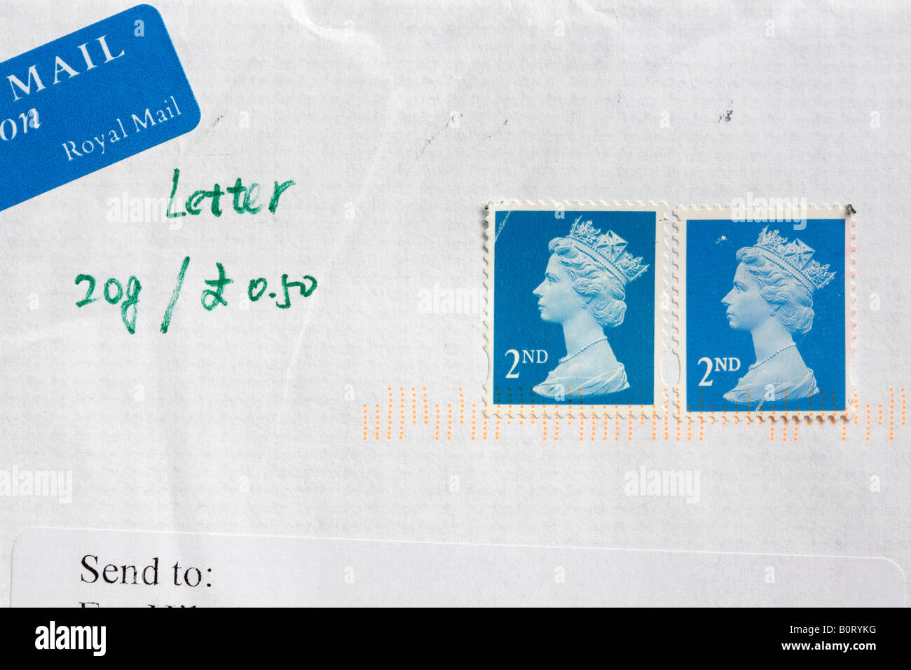 Second class stamps hi-res stock photography and images - Alamy