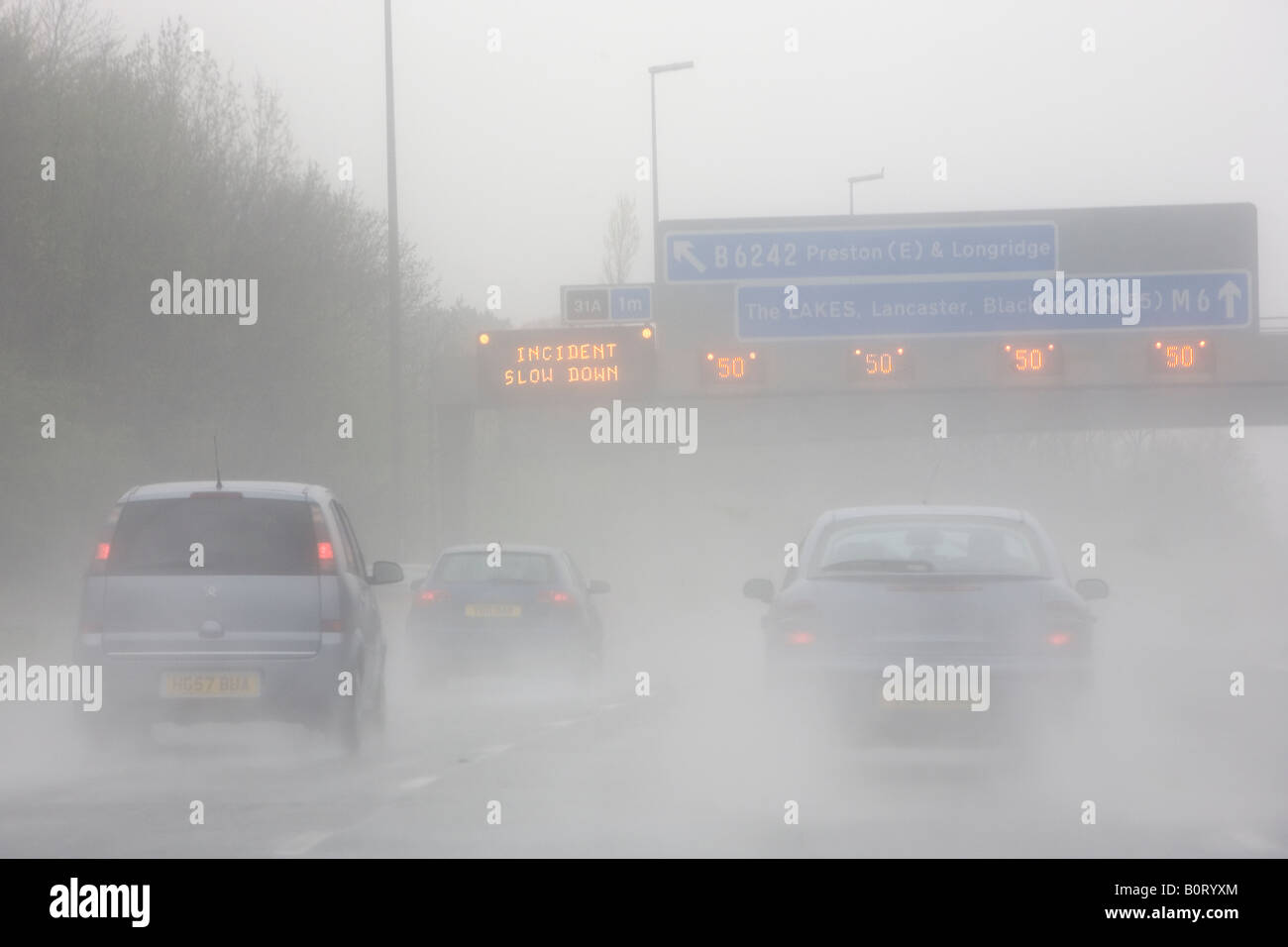 Bad driving conditions Stock Photo - Alamy