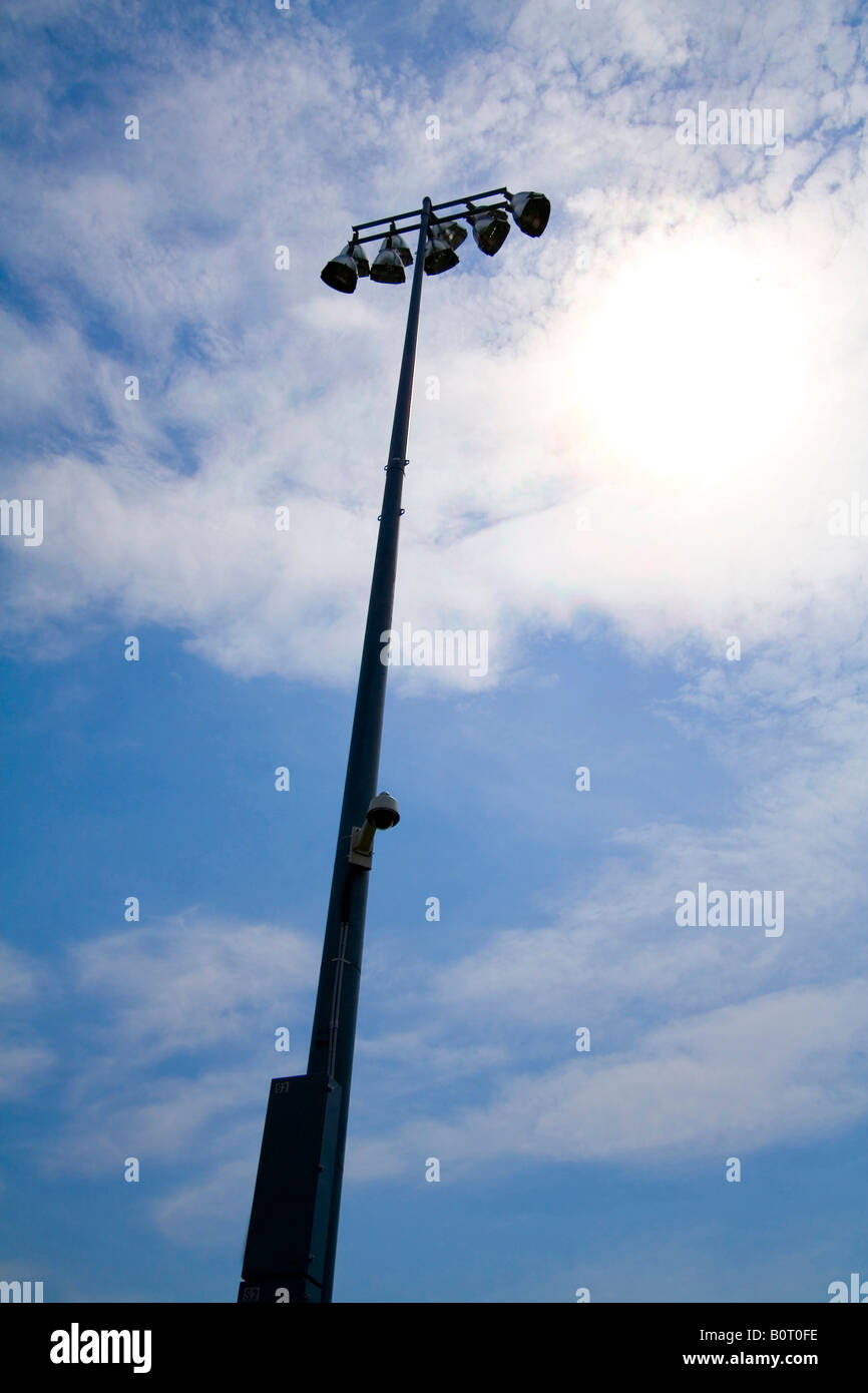 reflector lights against blue sky Stock Photo - Alamy