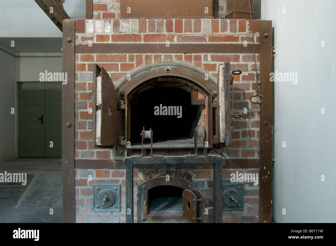 The crematorium ovens used by the Nazis in Dachau concentration camp ...