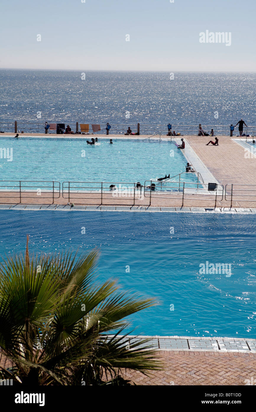 Sea Point public swimming pools, Cape Town, South Africa Stock Photo ...