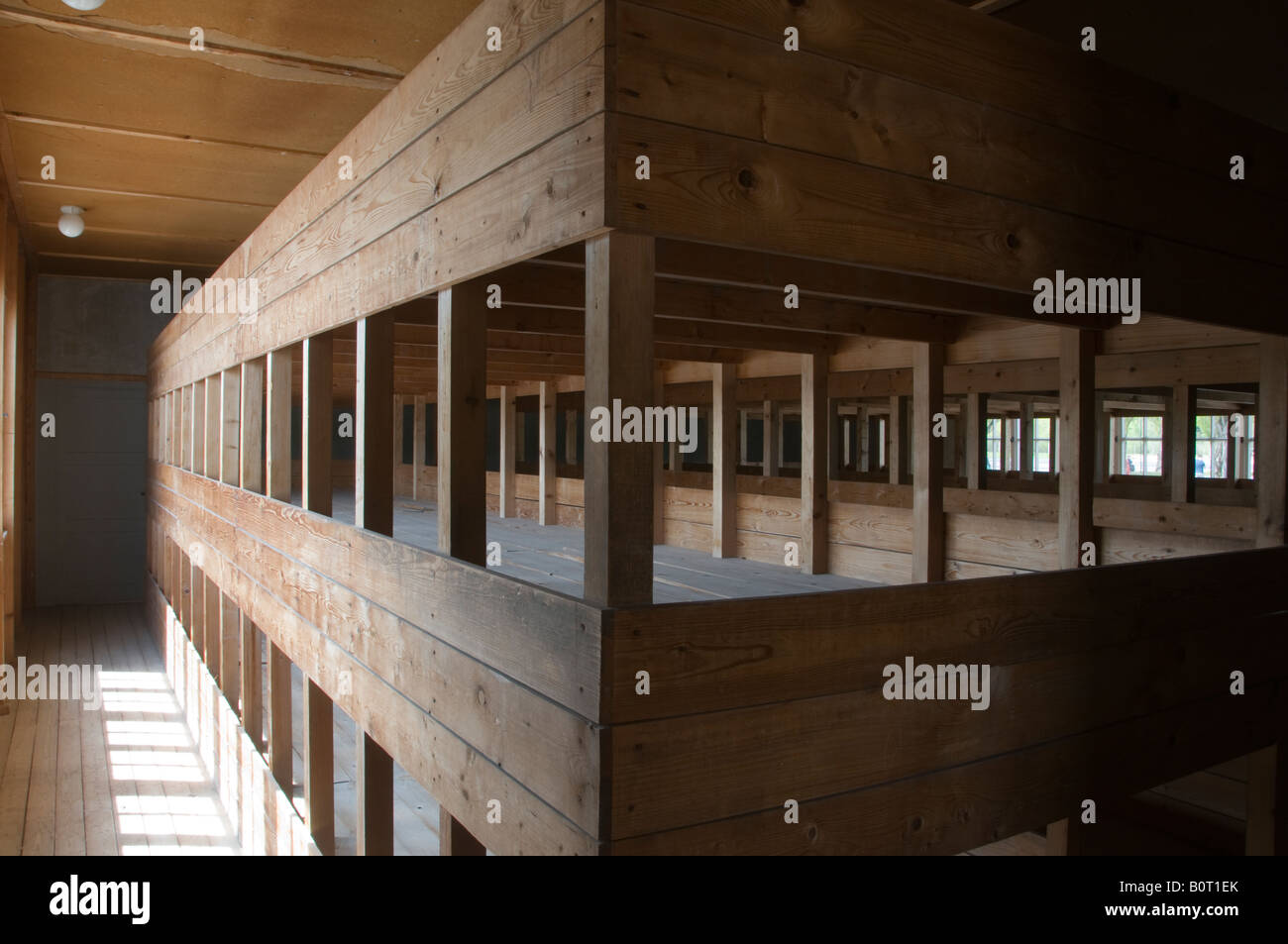 Bunks prisoners in barracks hi-res stock photography and images - Alamy