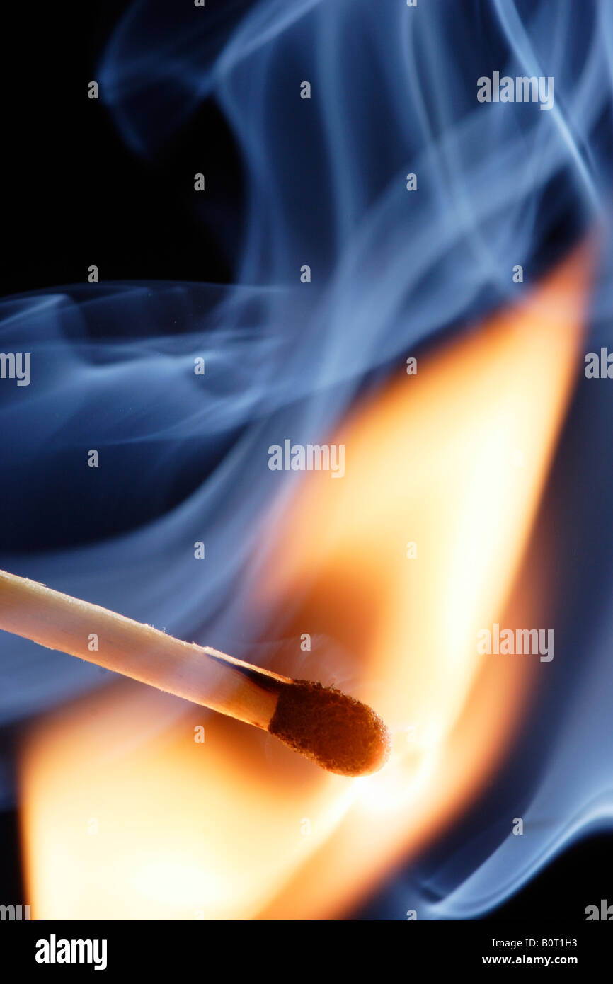 An igniting match Stock Photo - Alamy