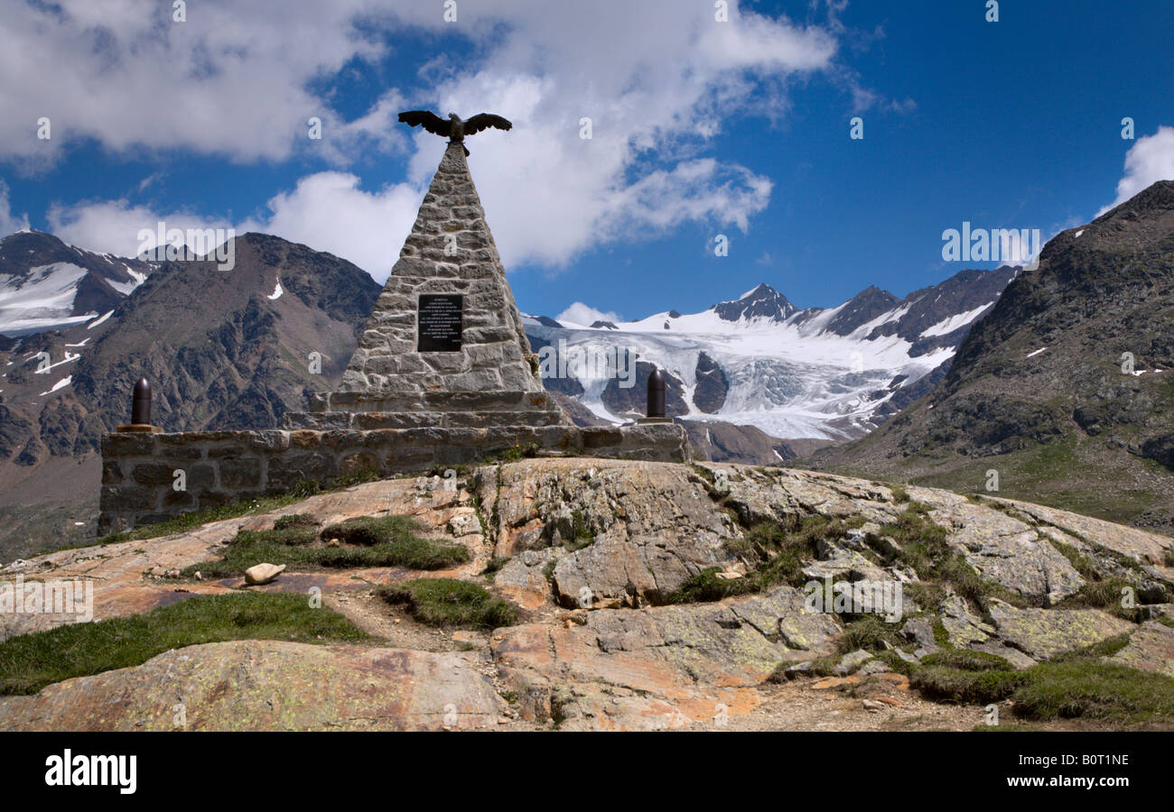 War Memorial at Summit of Gavia Pass, Alps, Italy Stock Photo - Alamy