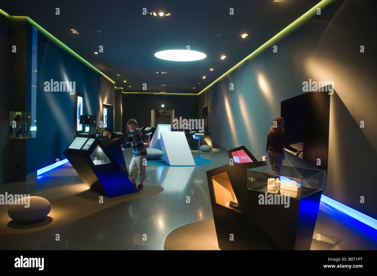 Exhibition room inside the Deutsches Museum in the city of Munich ...