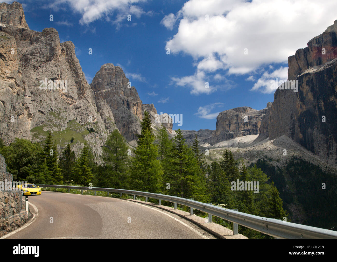 Sella Massif from the Sella Pass, Dolomites, Italy Stock Photo - Alamy