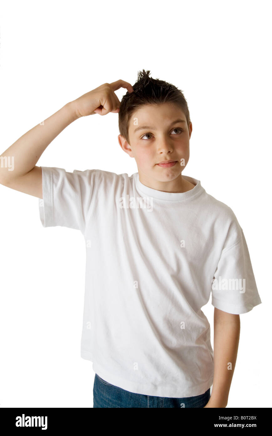 head scratching thinking idea thought about confused confusion brain ...