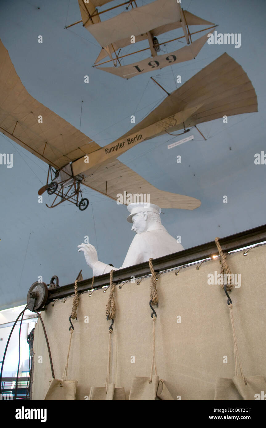 Antique aircraft displayed at the Deutsches Museum in the city of ...