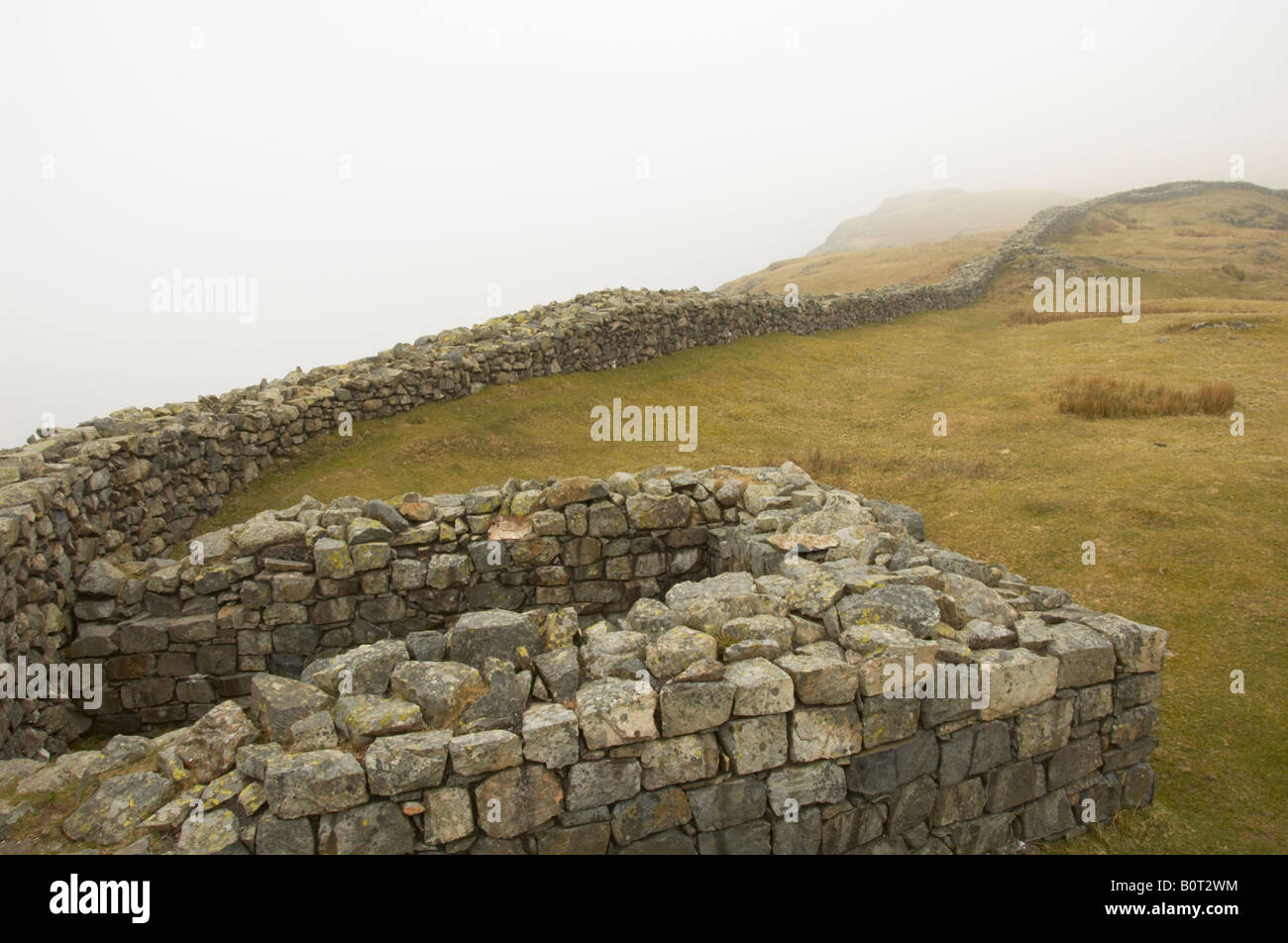 Hardknott Roman Fort, Cumbria Stock Photo - Alamy