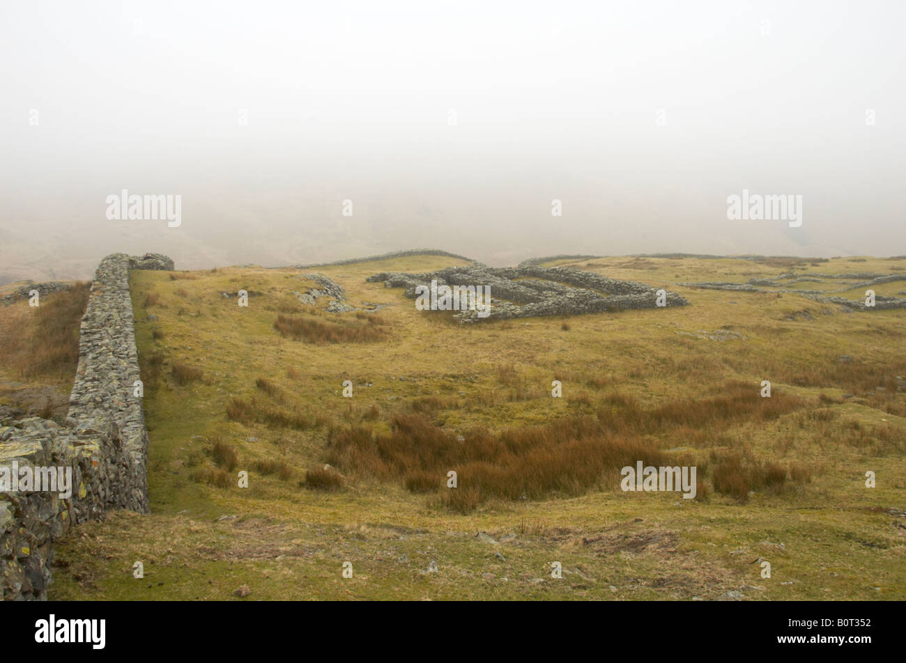 Hardknott Roman Fort, Cumbria Stock Photo - Alamy