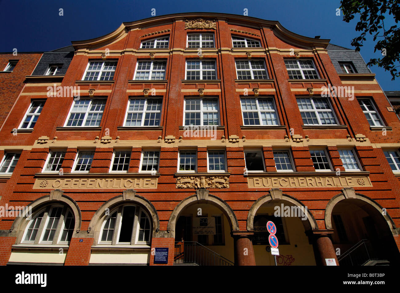 Historic library in Hamburg, Germany Stock Photo - Alamy