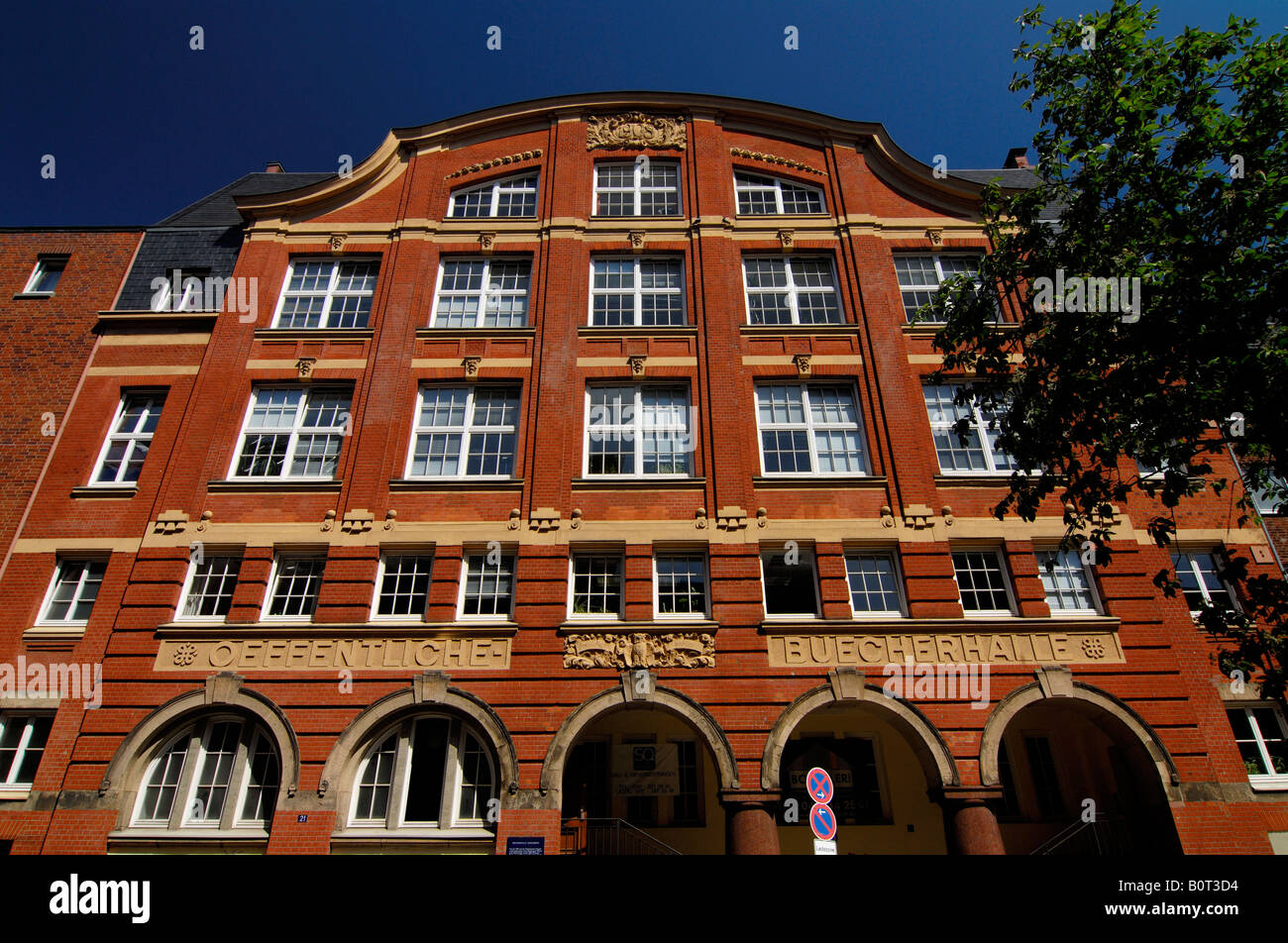 Historic library in Hamburg, Germany Stock Photo - Alamy
