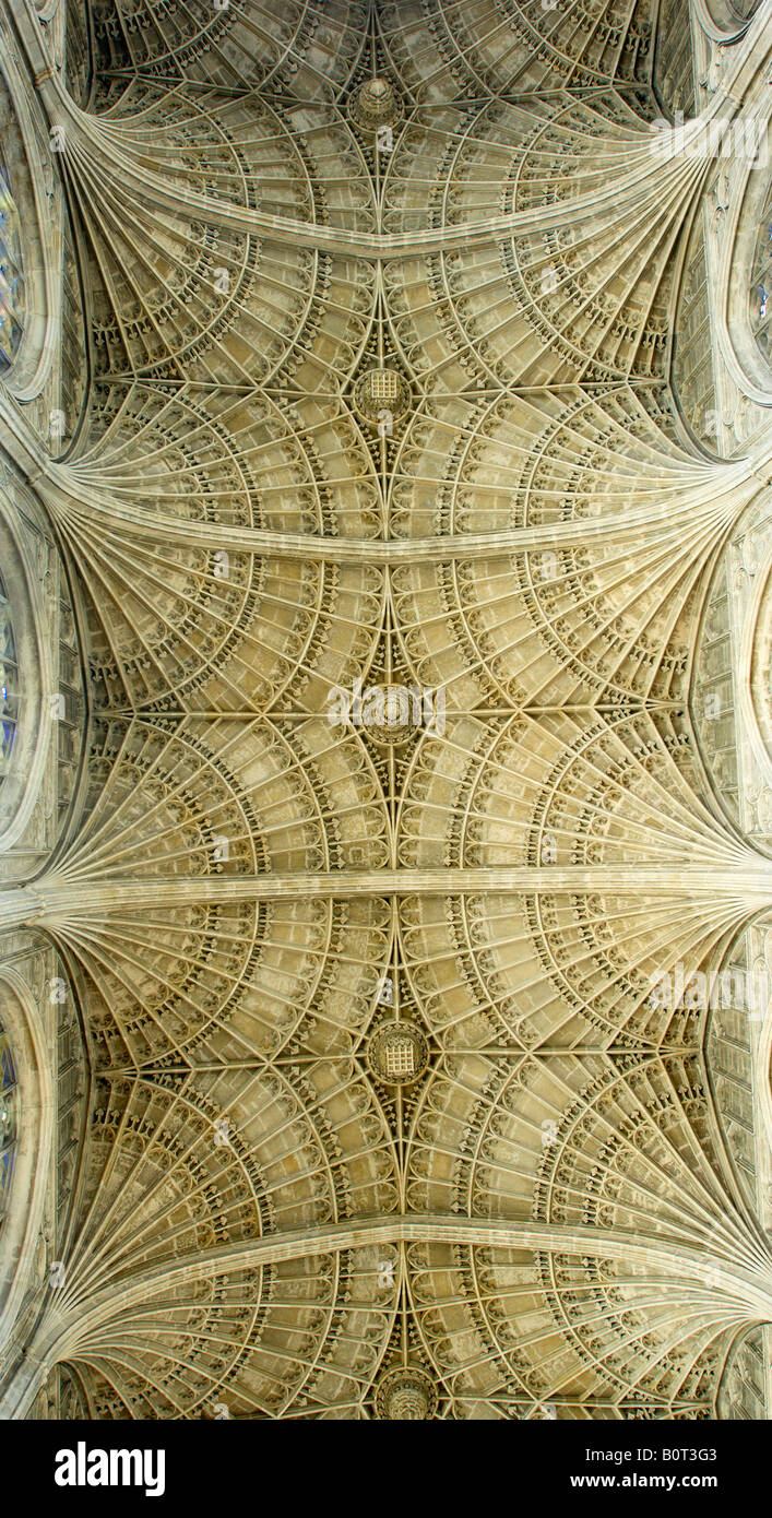 University of cambridge, King's college chapel ceiling Stock Photo - Alamy
