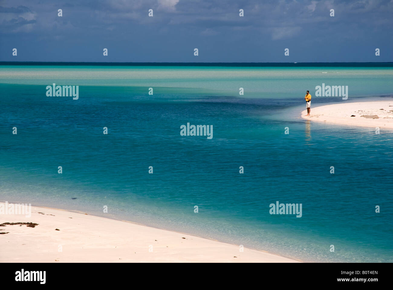 Man fishing, Spanish Wells, Eleuthera, Bahamas Stock Photo - Alamy