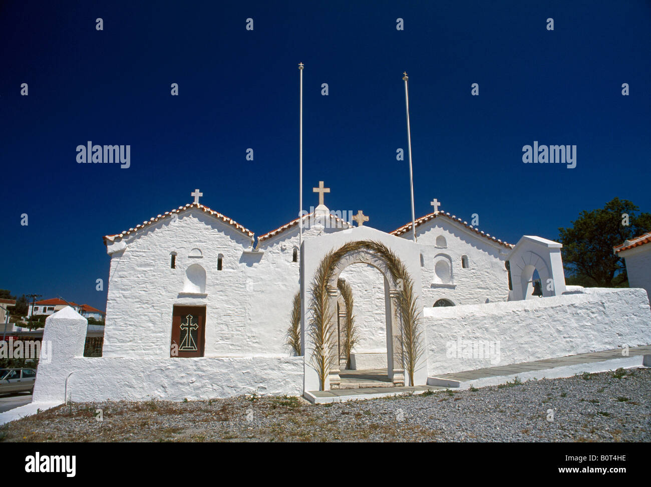 Samos Greece The Three Churches Stock Photo - Alamy