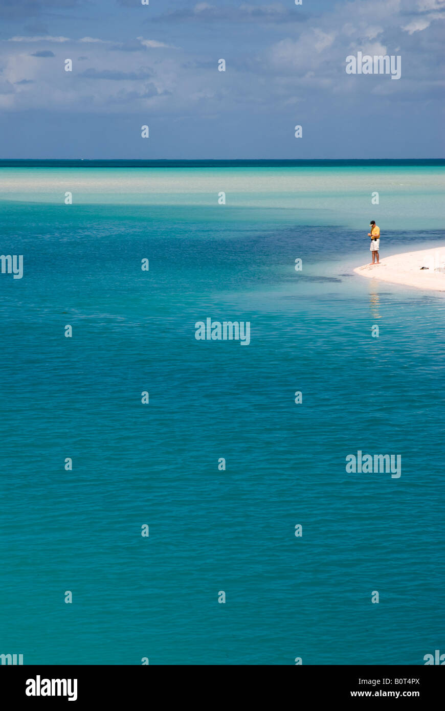 Man fishing, Spanish Wells, Eleuthera, Bahamas Stock Photo - Alamy
