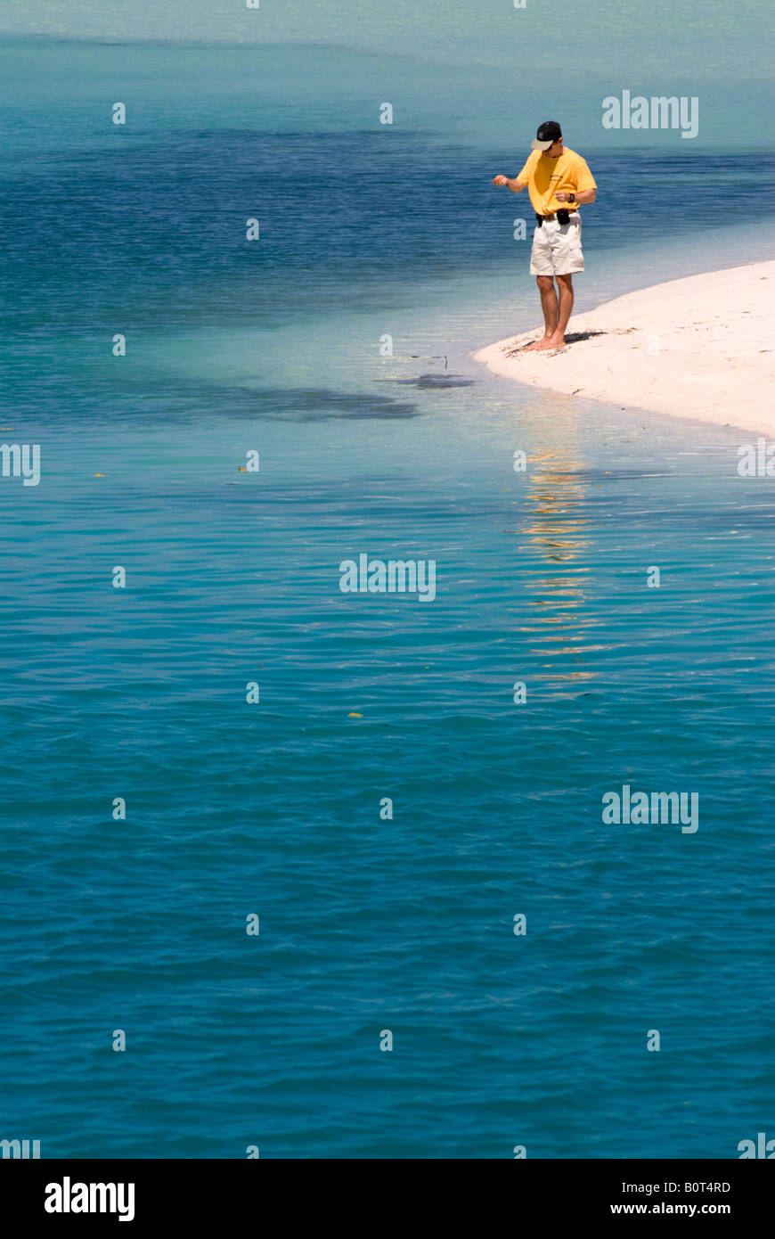 Man fishing, Spanish Wells, Eleuthera, Bahamas Stock Photo - Alamy